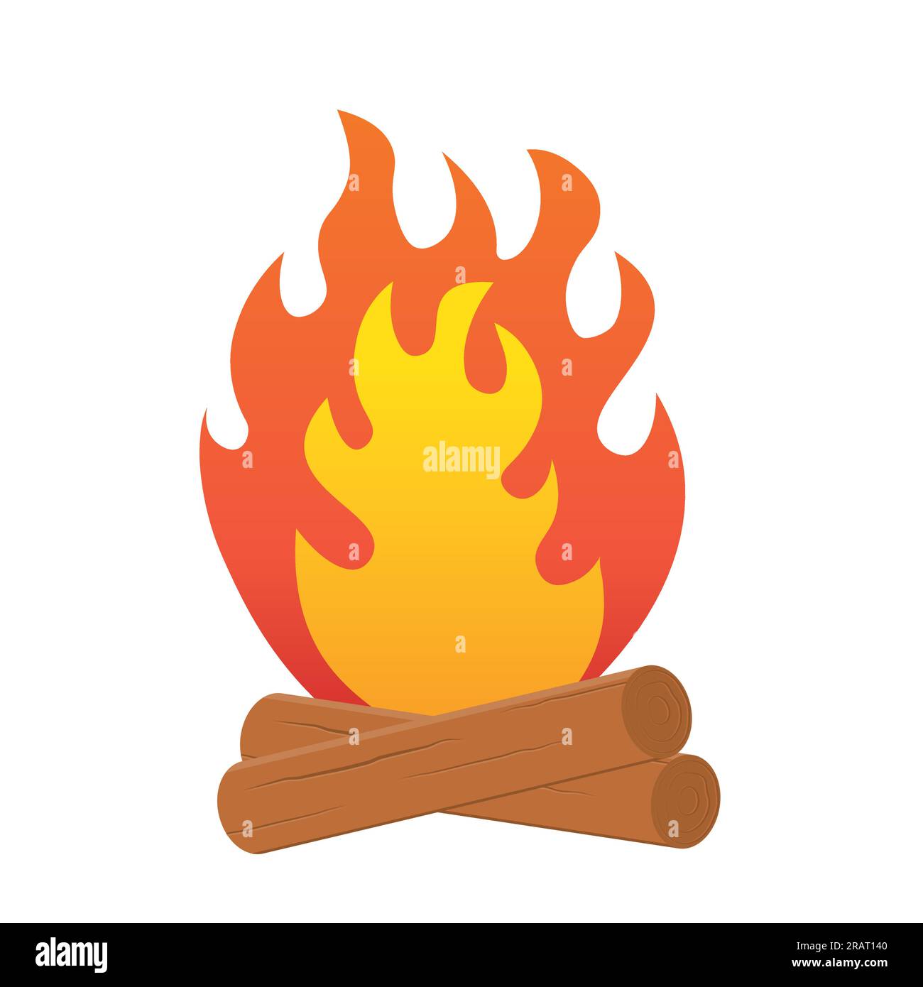 Bonfire burning flames firewood Cut Out Stock Images & Pictures - Alamy