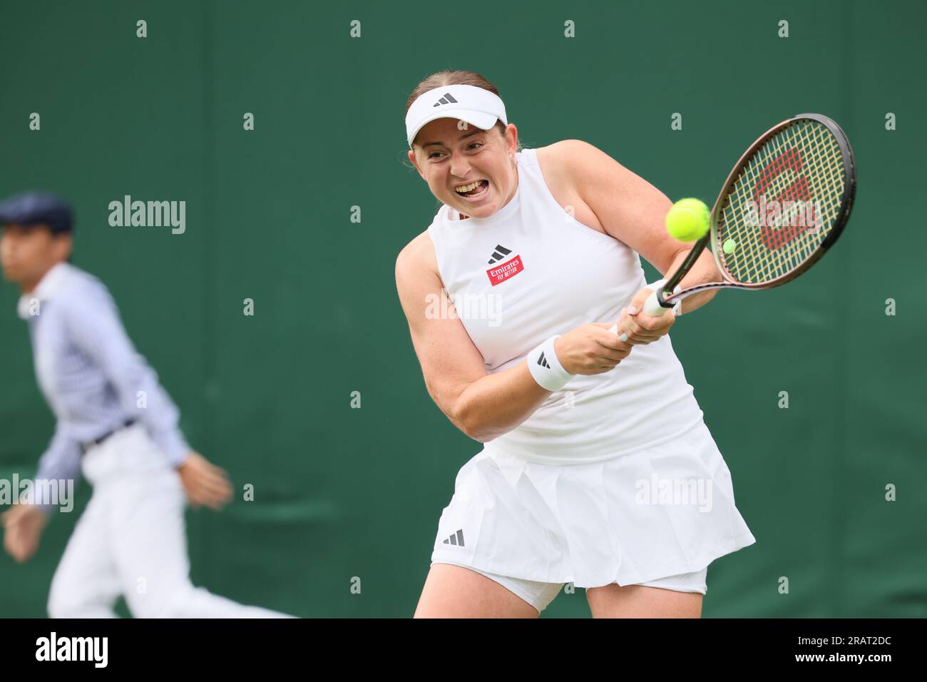 London, UK. 05th July, 2023. Latvian Jelena Ostapenko pictured in ...
