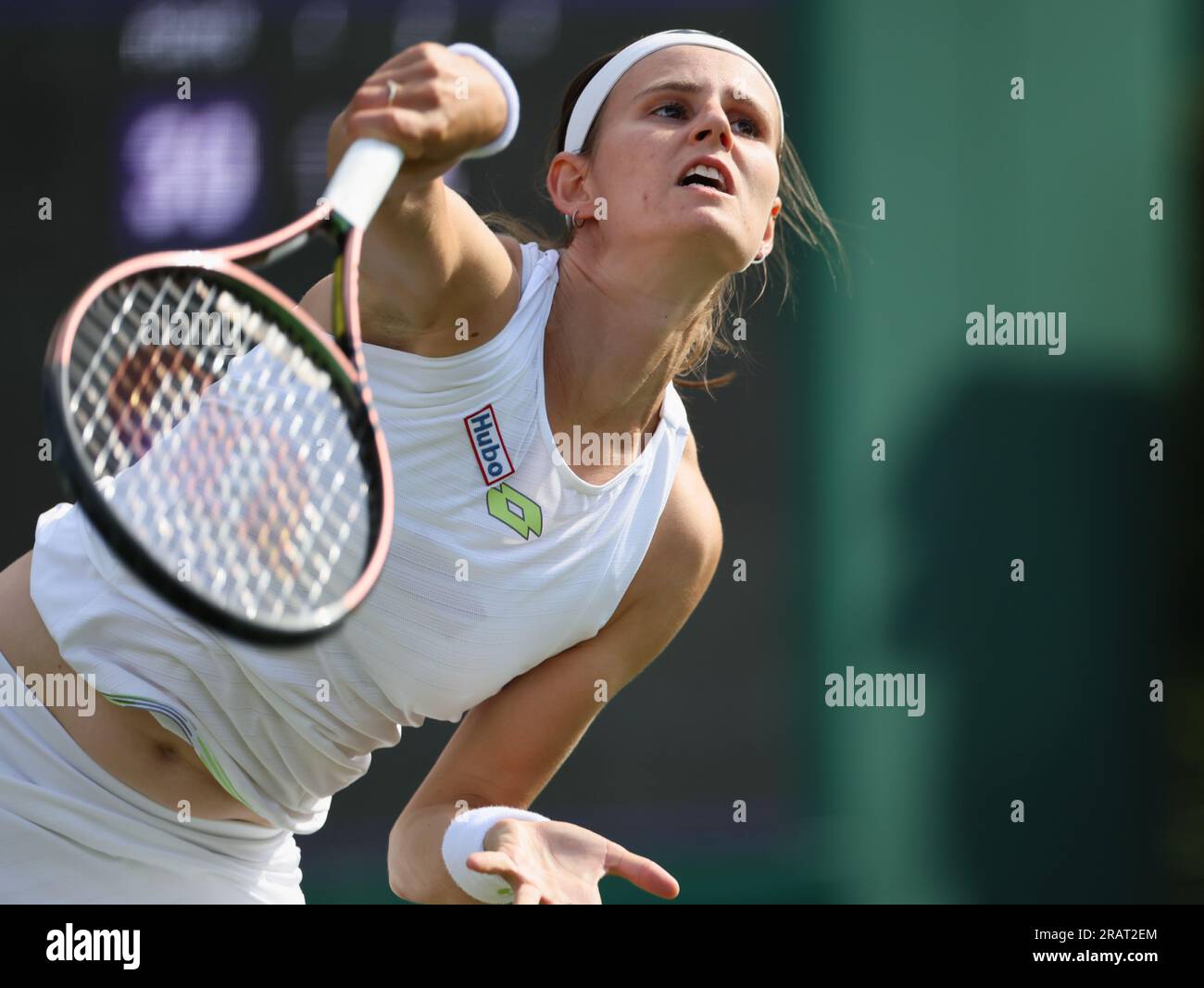 London, UK. 05th July, 2023. Belgian Greet Minnen pictured in action ...