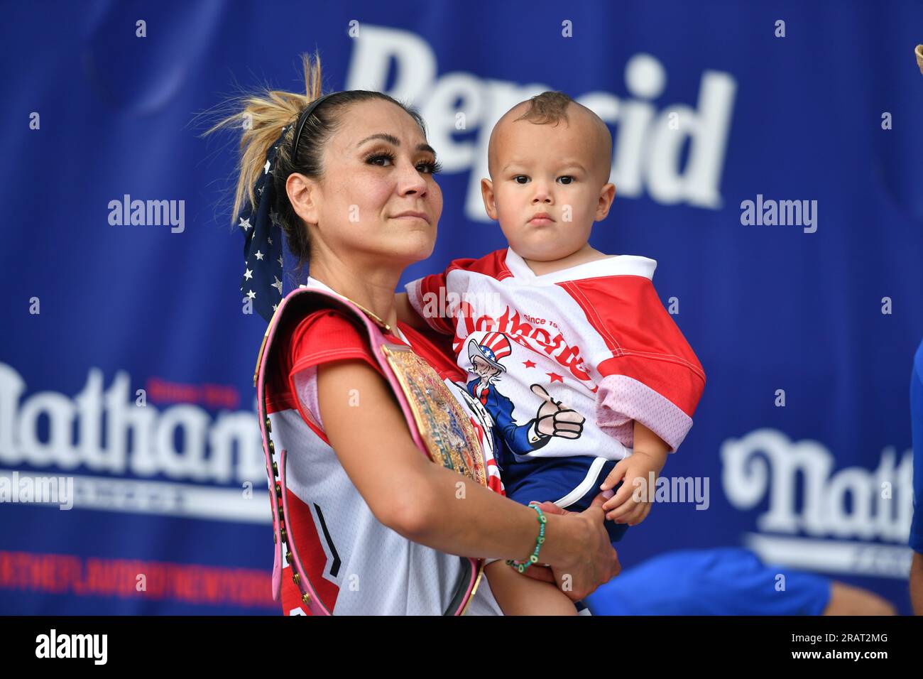 Professional competitive eater Miki Sudo competes in the Nathan's ...