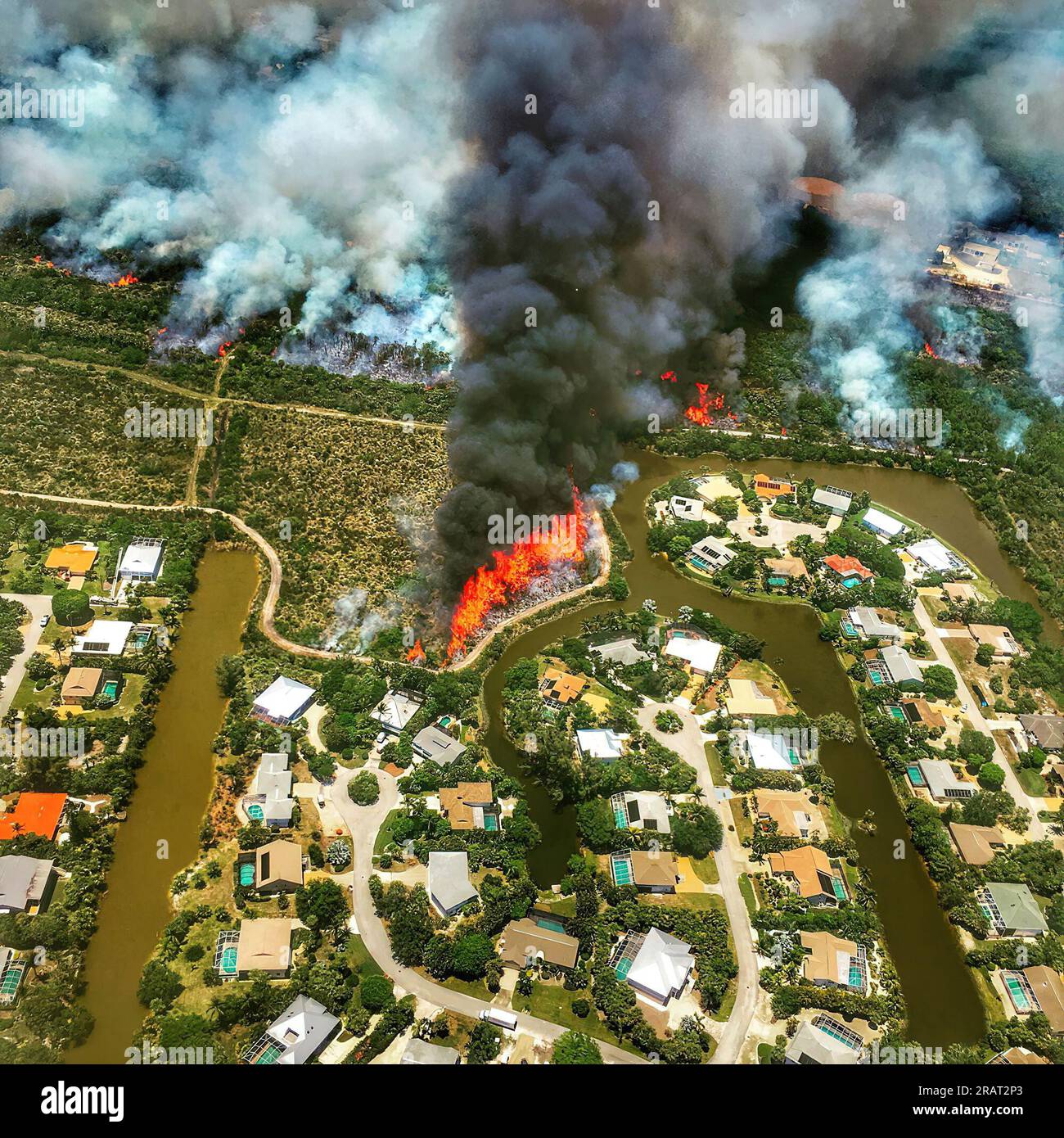 Aerial ignitions and ground ignitions coordinate to complete the firing ...