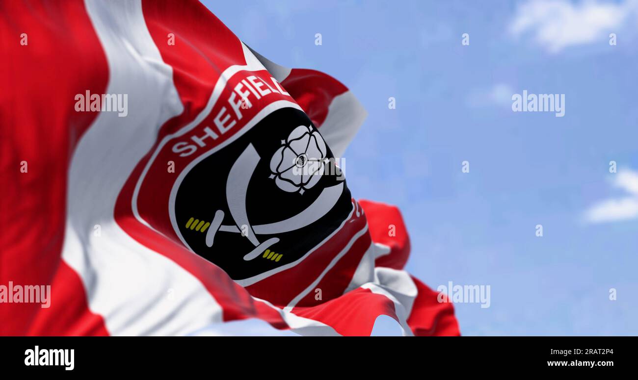 Sheffield, UK, June 30 2023: Flag of Sheffield United Football Club ...