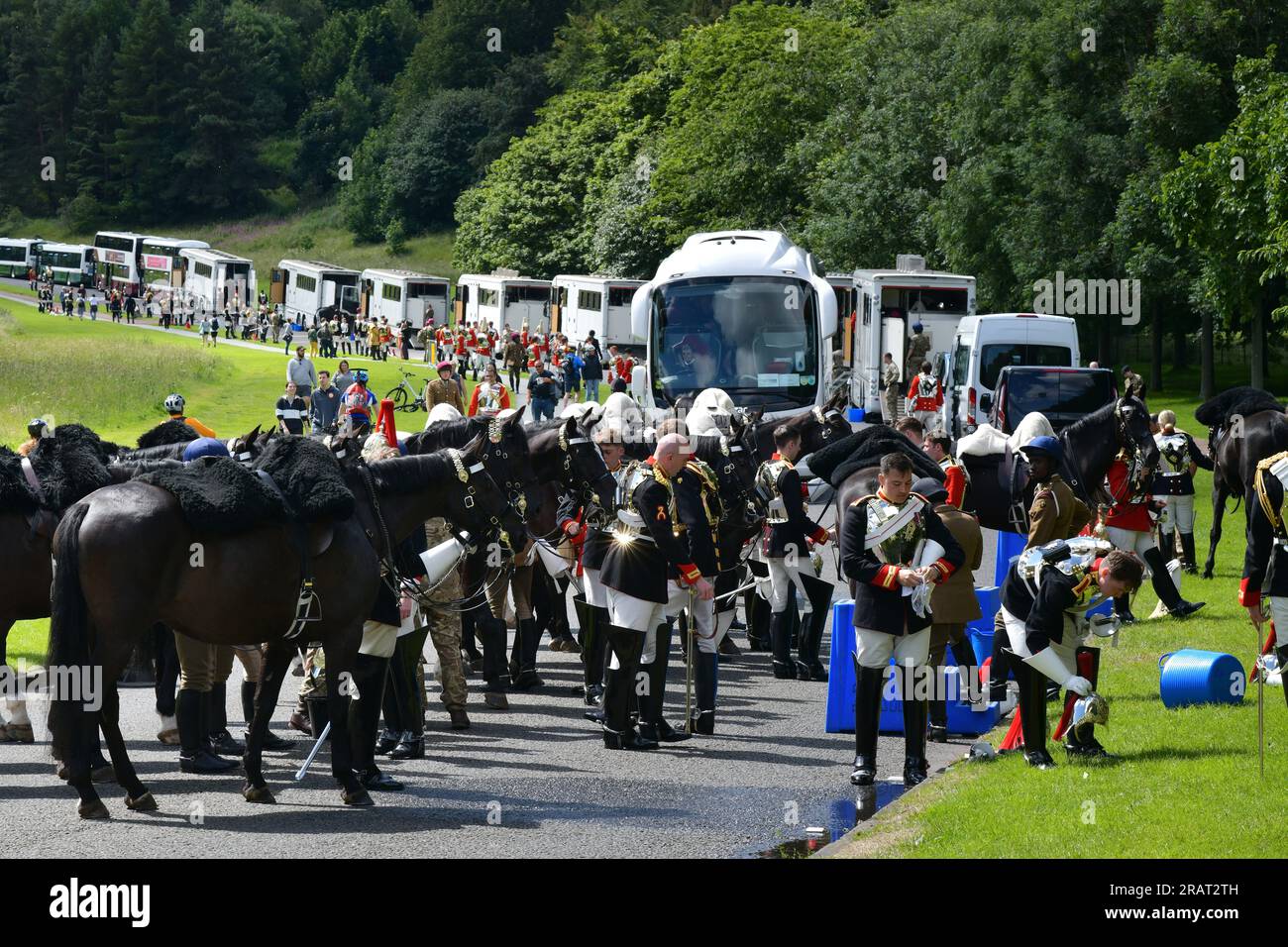 Edinburgh Scotland, UK 05 July 2023. The army in Holyrood Park make ...