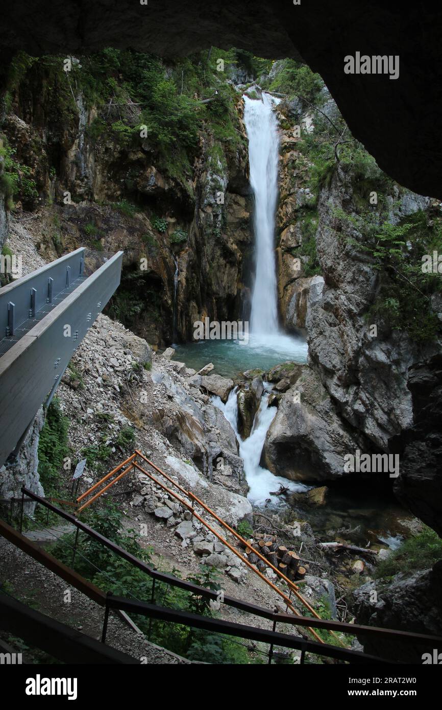 Waterfall waterfall waterfall waterfall forrest hi-res stock ...
