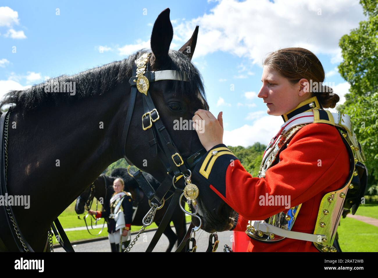 Edinburgh Scotland, UK 05 July 2023. The army in Holyrood Park make ...