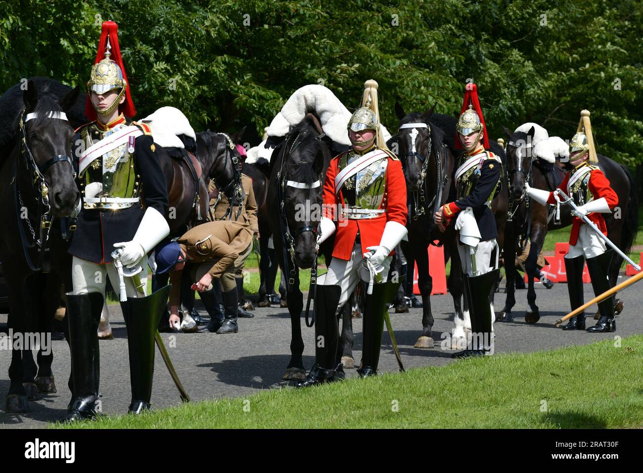 Edinburgh Scotland, UK 05 July 2023. The army in Holyrood Park make ...