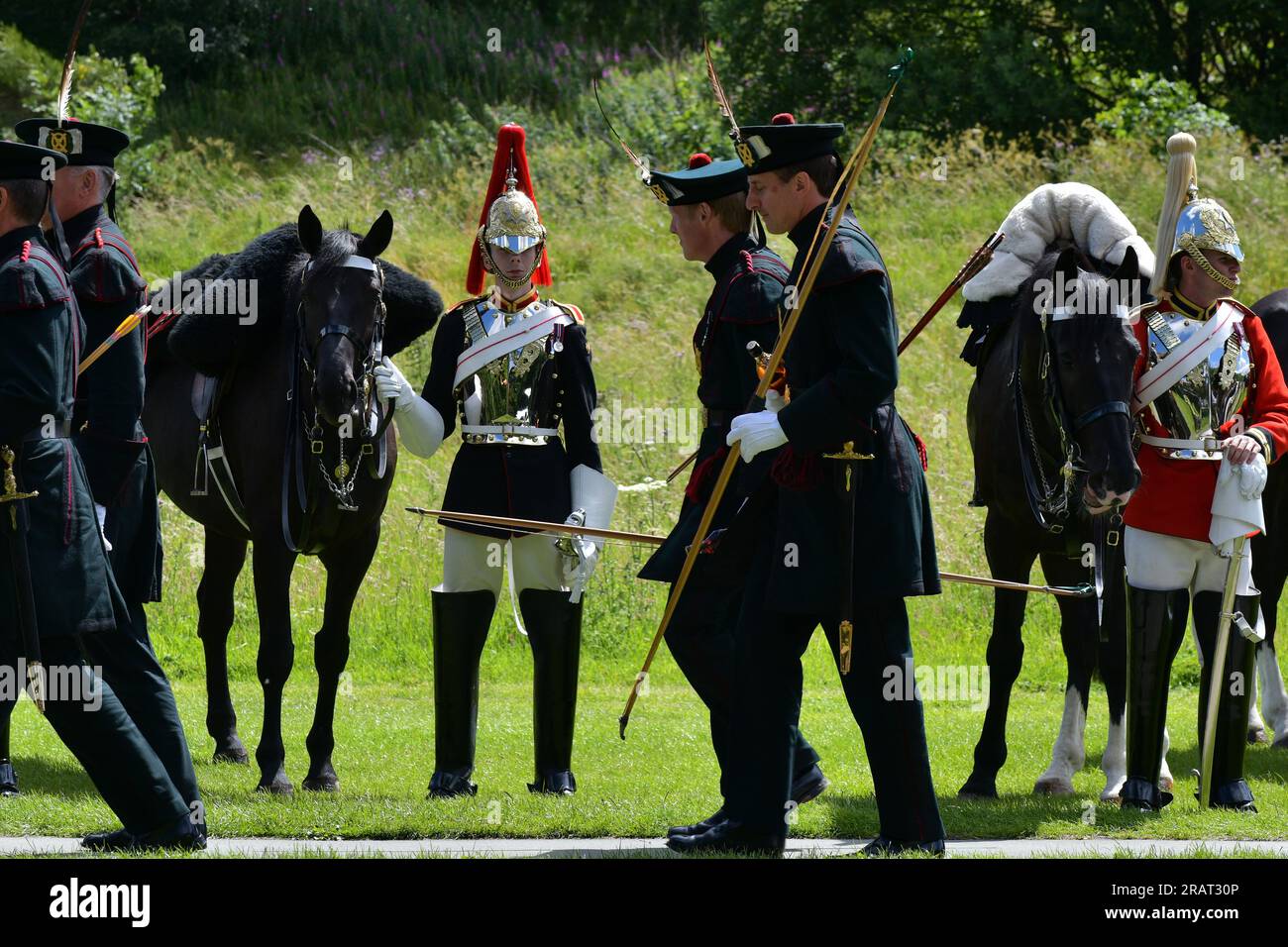 Edinburgh Scotland, UK 05 July 2023. The army in Holyrood Park make ...