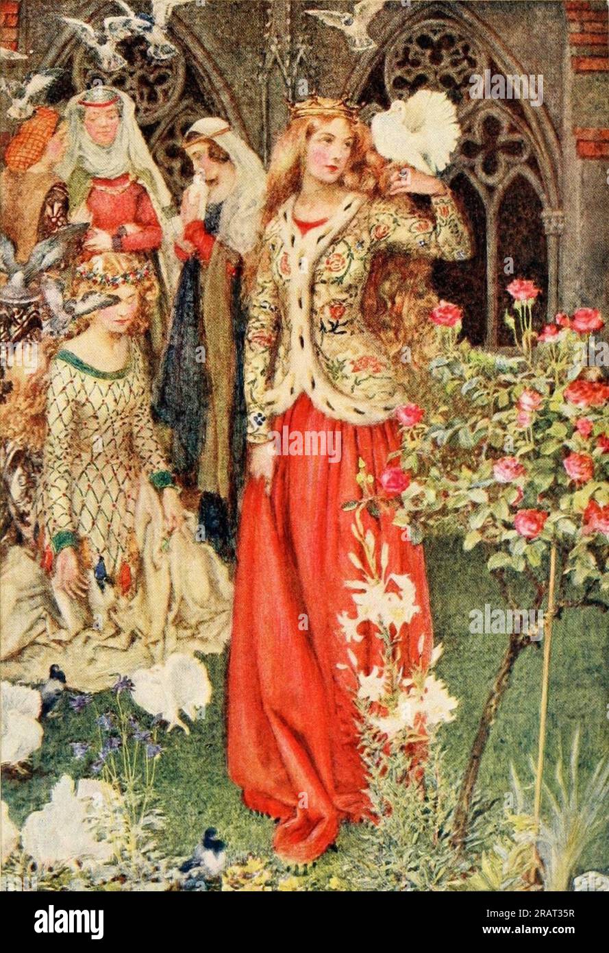 Idylls of the King 1913 by Eleanor Fortescue-Brickdale Stock Photo - Alamy