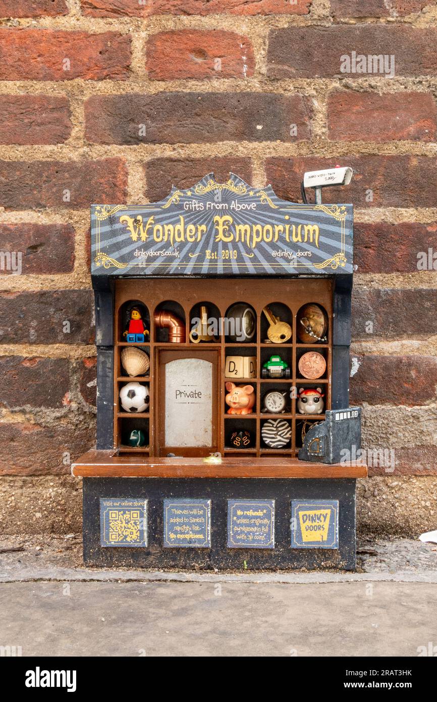 The Wonder Emporium Dinky Door model on Sussex Street, Cambridge, UK ...