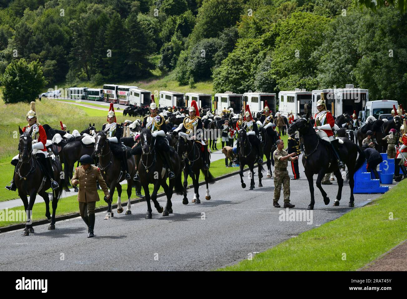 Edinburgh Scotland, UK 05 July 2023. The army in Holyrood Park make ...
