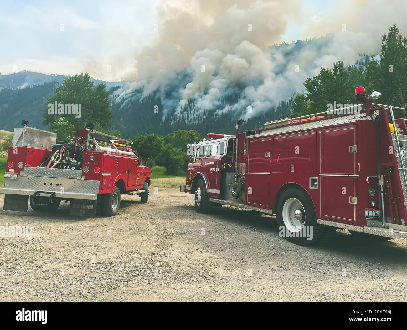 The North Fork Fire Department was on standby during the Moose Fire in ...