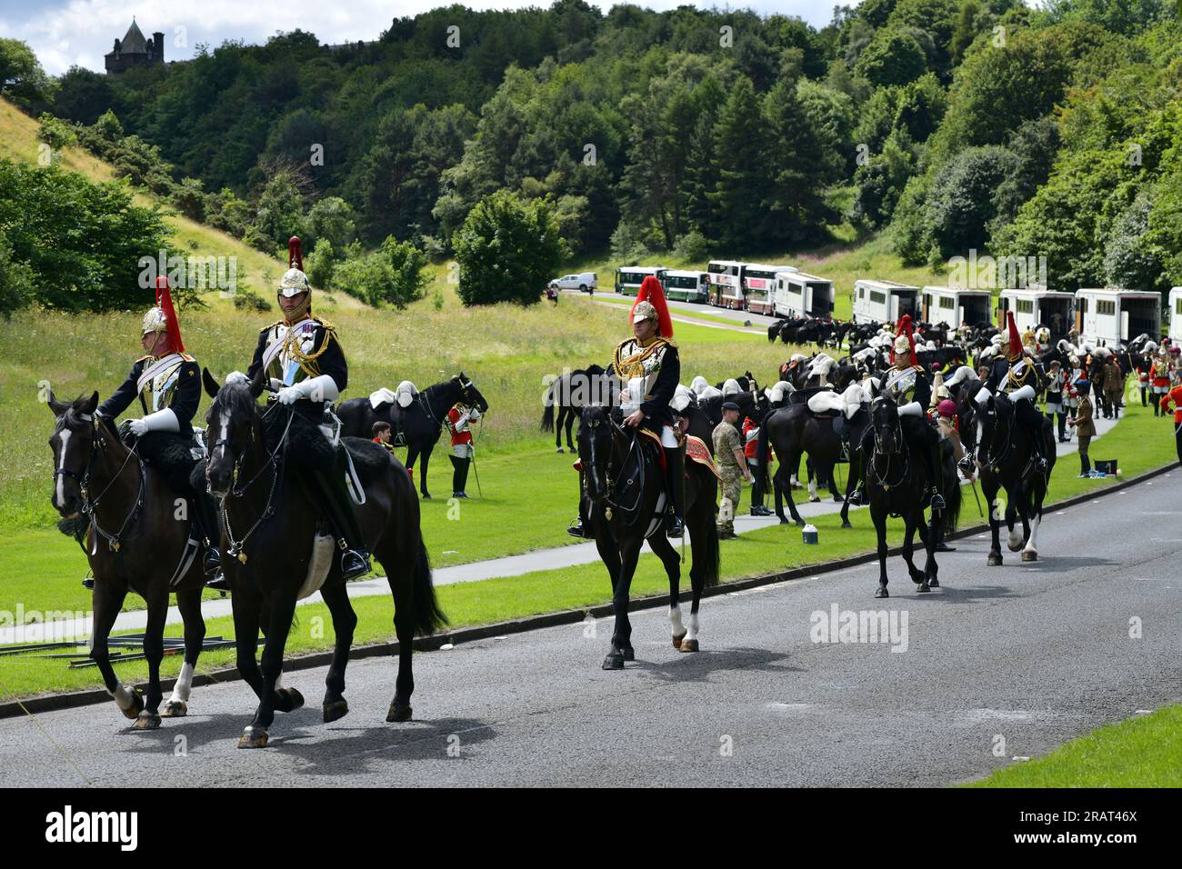 Edinburgh Scotland, UK 05 July 2023. The army in Holyrood Park make ...
