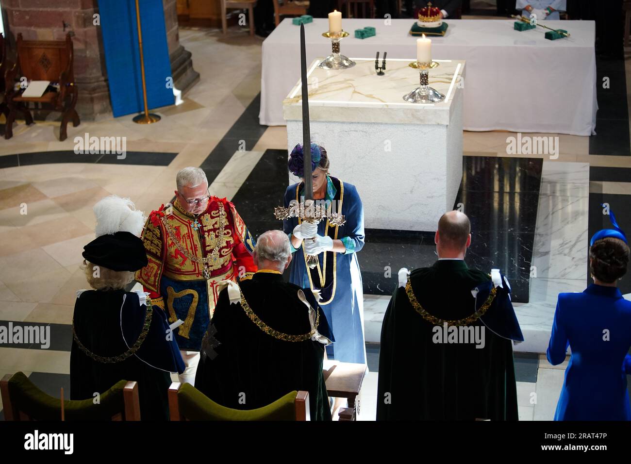 The Elizabeth Sword, part of the Honours of Scotland and carried b y ...