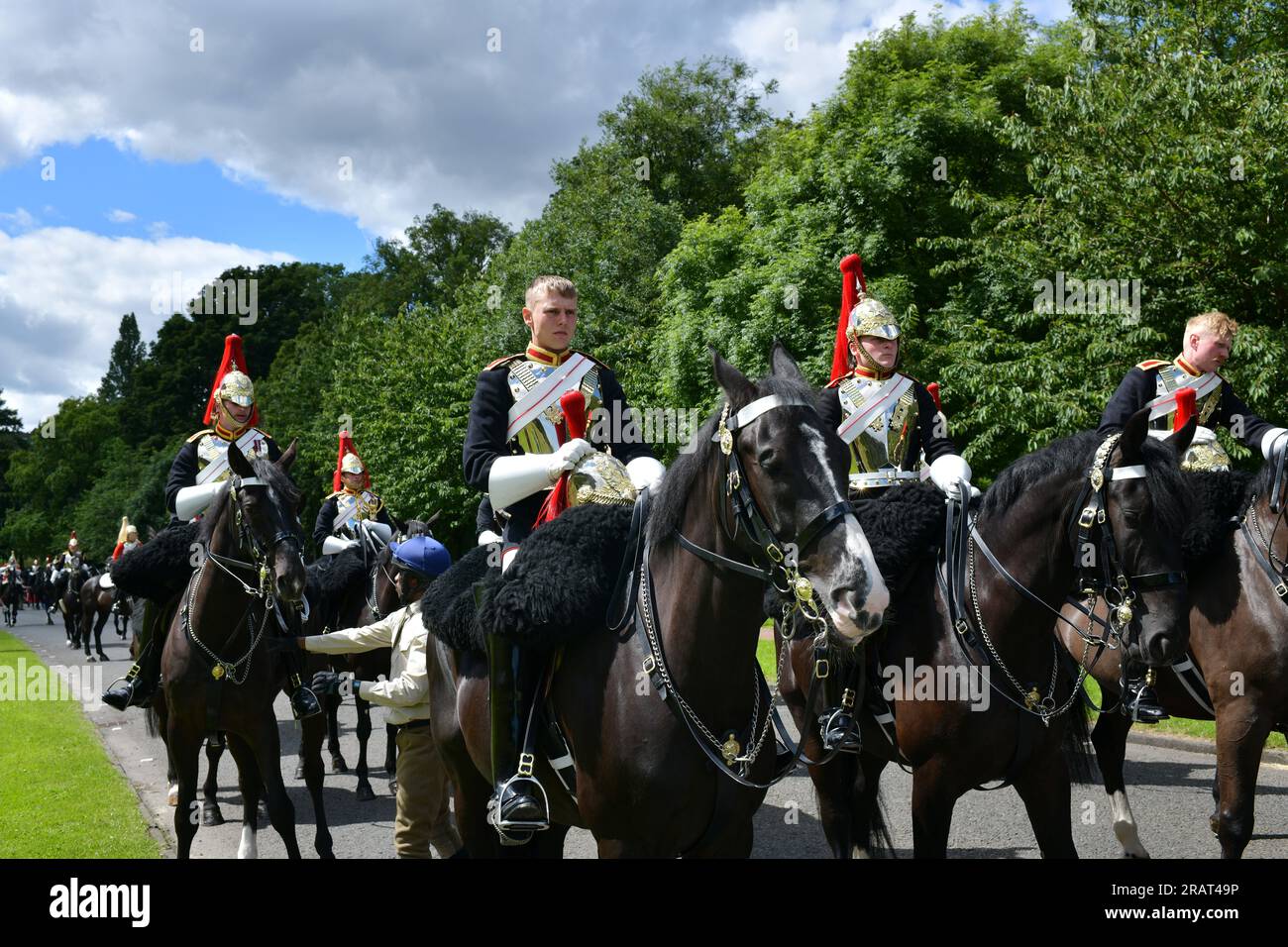 Edinburgh Scotland, UK 05 July 2023. The army in Holyrood Park make ...