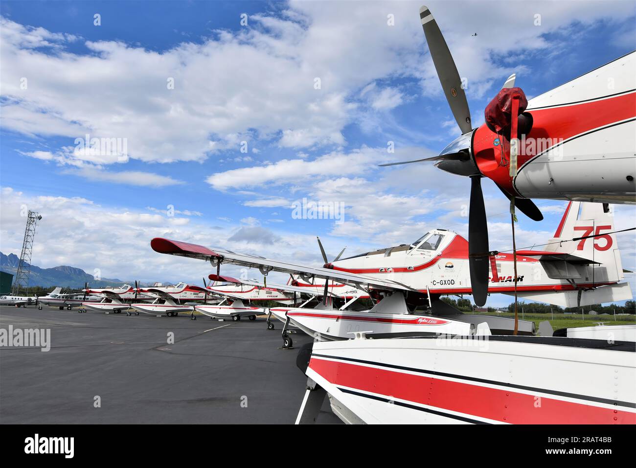 Single engine airtankers provide support for the large fires in Alaska ...