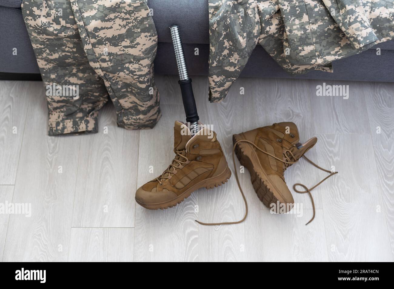 soldier after leg amputation is rehabilitated and recovers thanks to ...