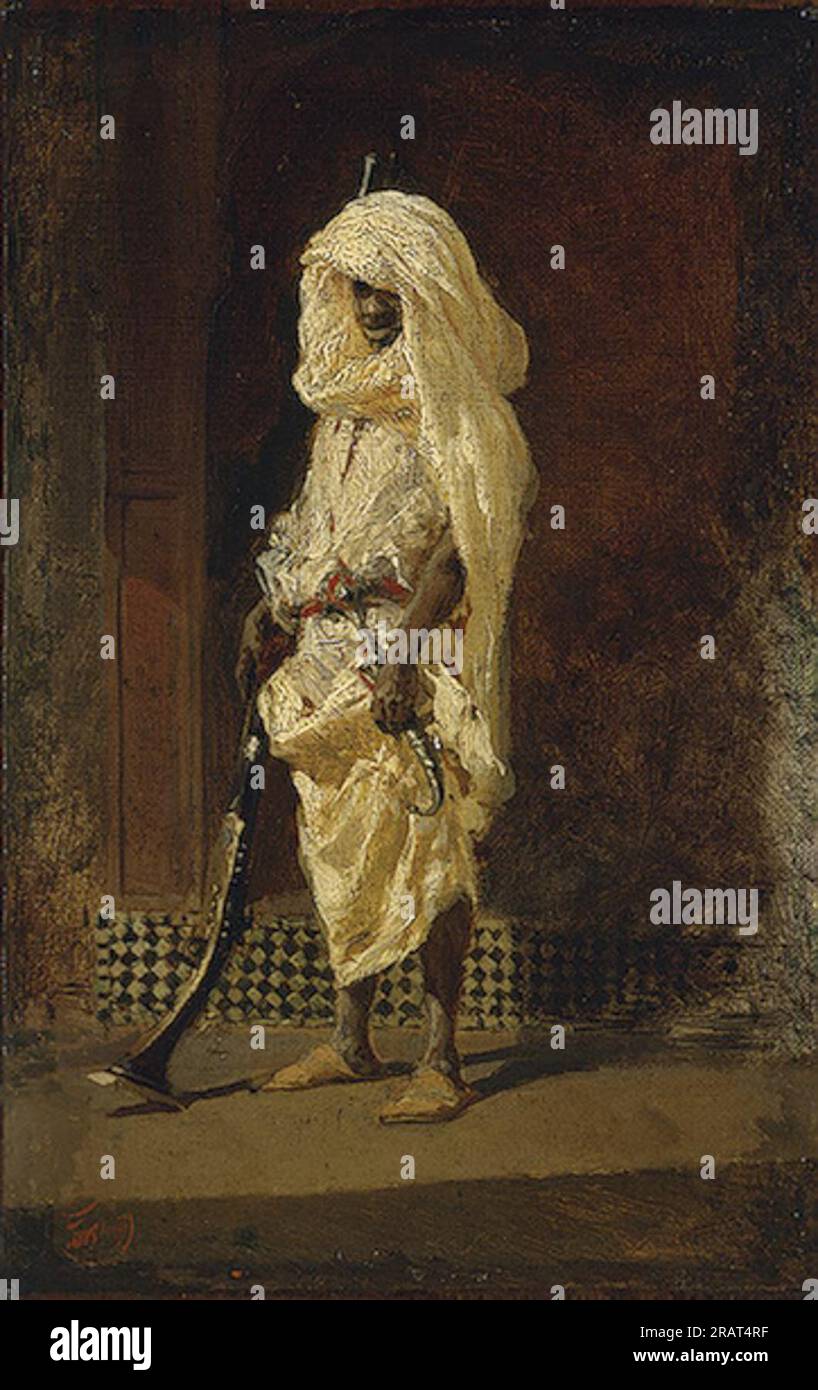 Moroccan soldier by Marià Fortuny Stock Photo - Alamy