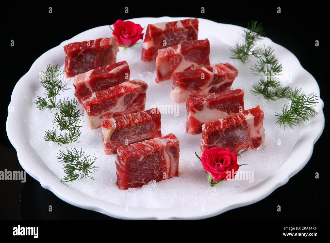 Cowboy Ribeye，Beef Short Ribs (Sliced) for hot pot use Stock Photo - Alamy