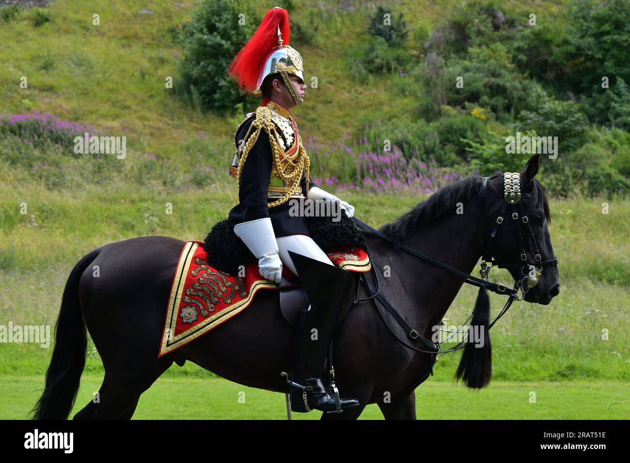 Edinburgh Scotland, UK 05 July 2023. The army in Holyrood Park make ...