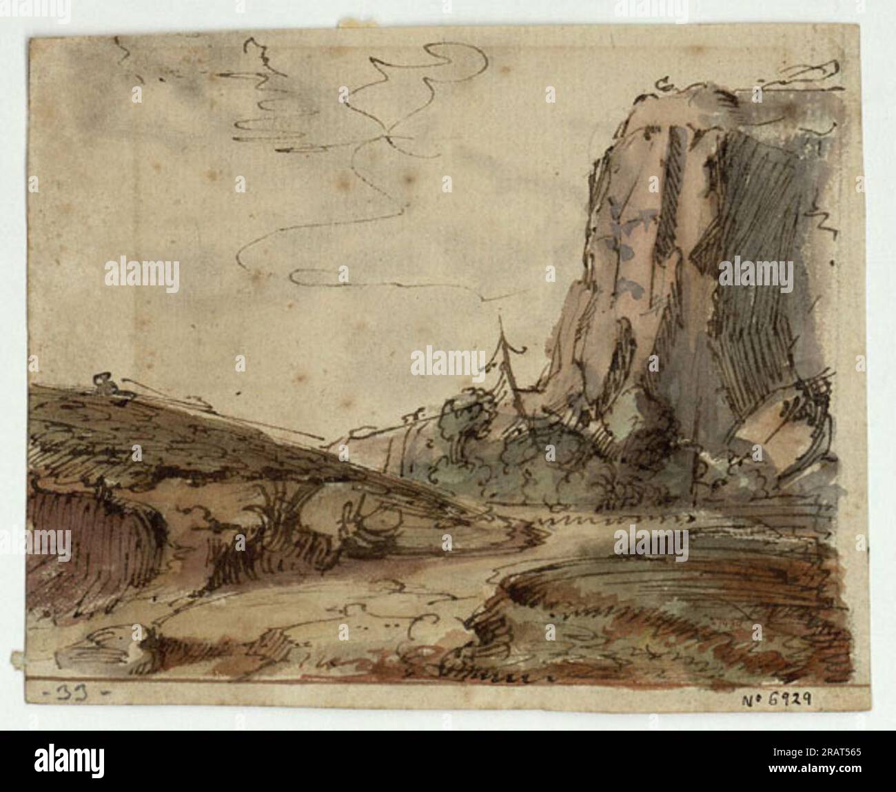 Landscape 1858 by Marià Fortuny Stock Photo - Alamy