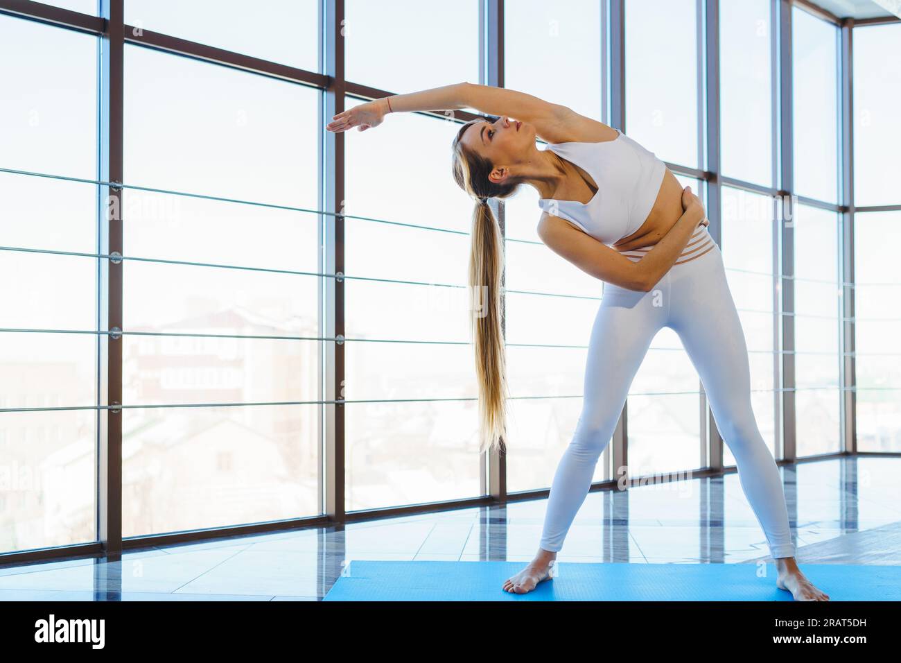 Fitness by the Panoramic Windows Stock Photo - Alamy