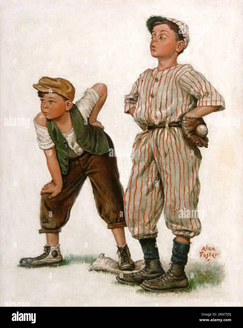 Safe on Base by Alan Stephens Foster Stock Photo - Alamy