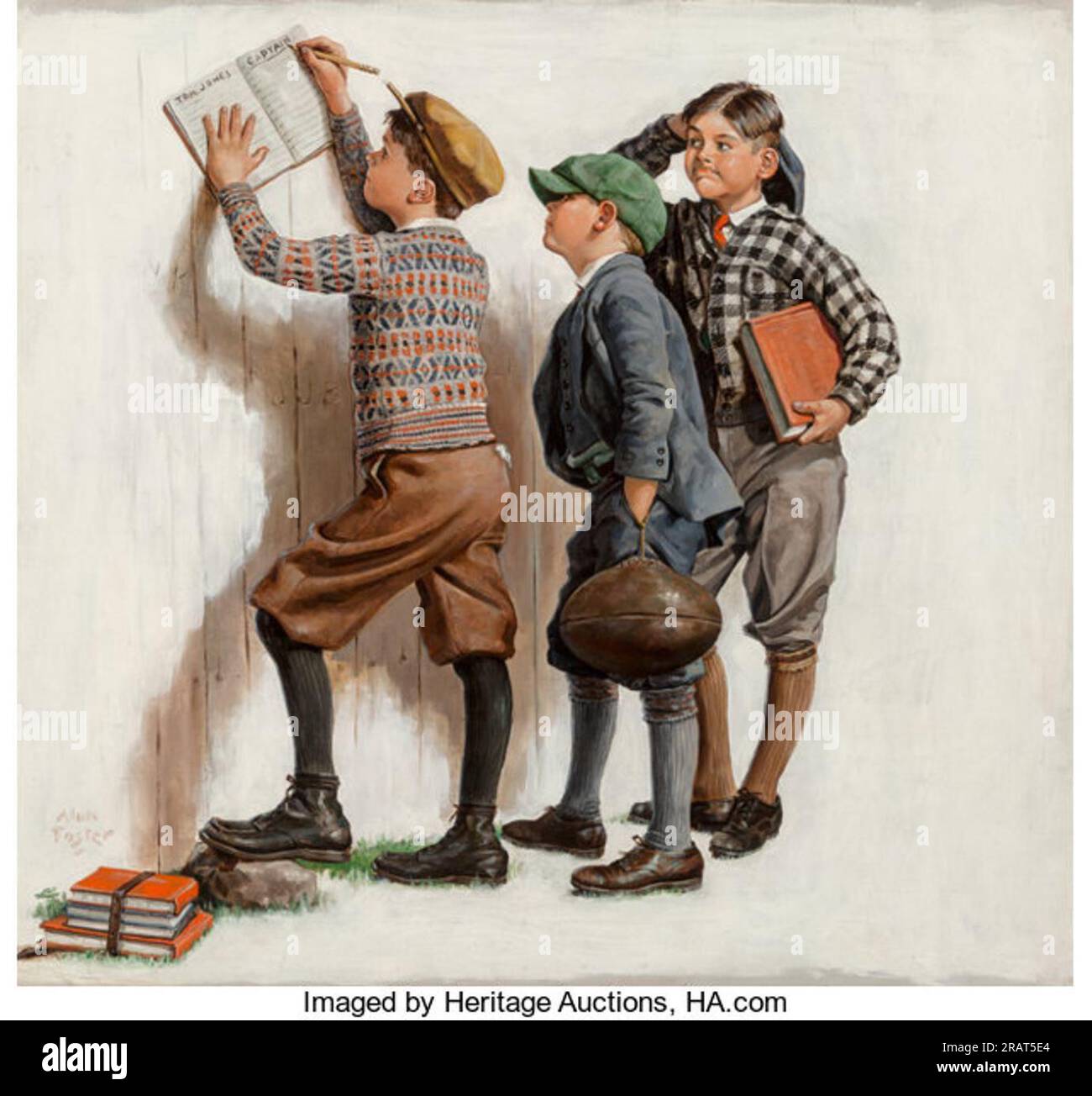 Making a Name For Himself by Alan Stephens Foster Stock Photo - Alamy