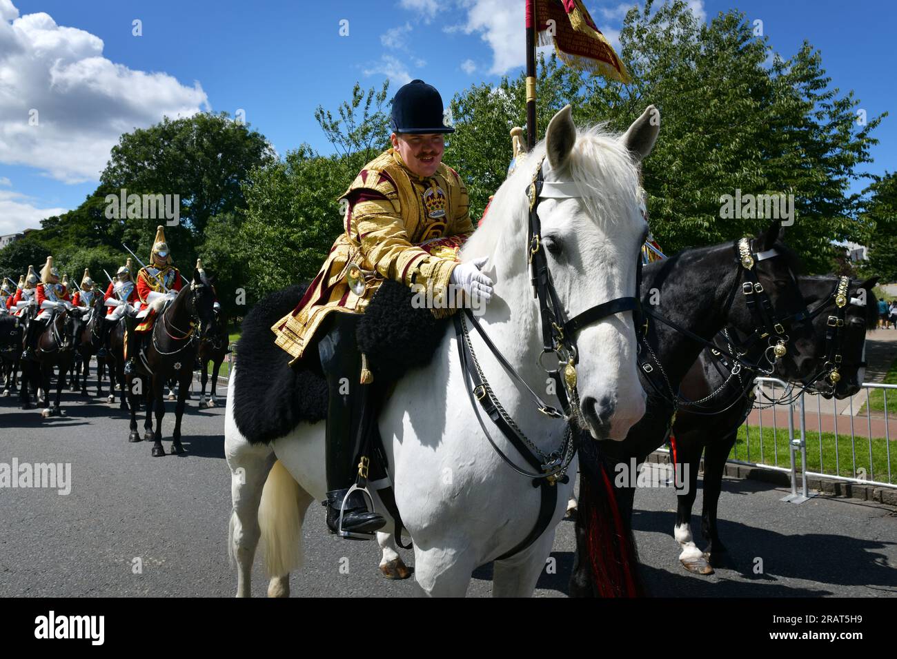 Edinburgh Scotland, UK 05 July 2023. The army in Holyrood Park make ...