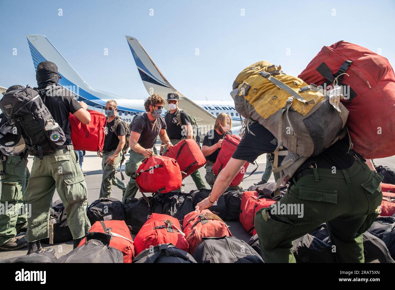 The Chena Hotshots arrive at the National Interagency Fire Center to ...