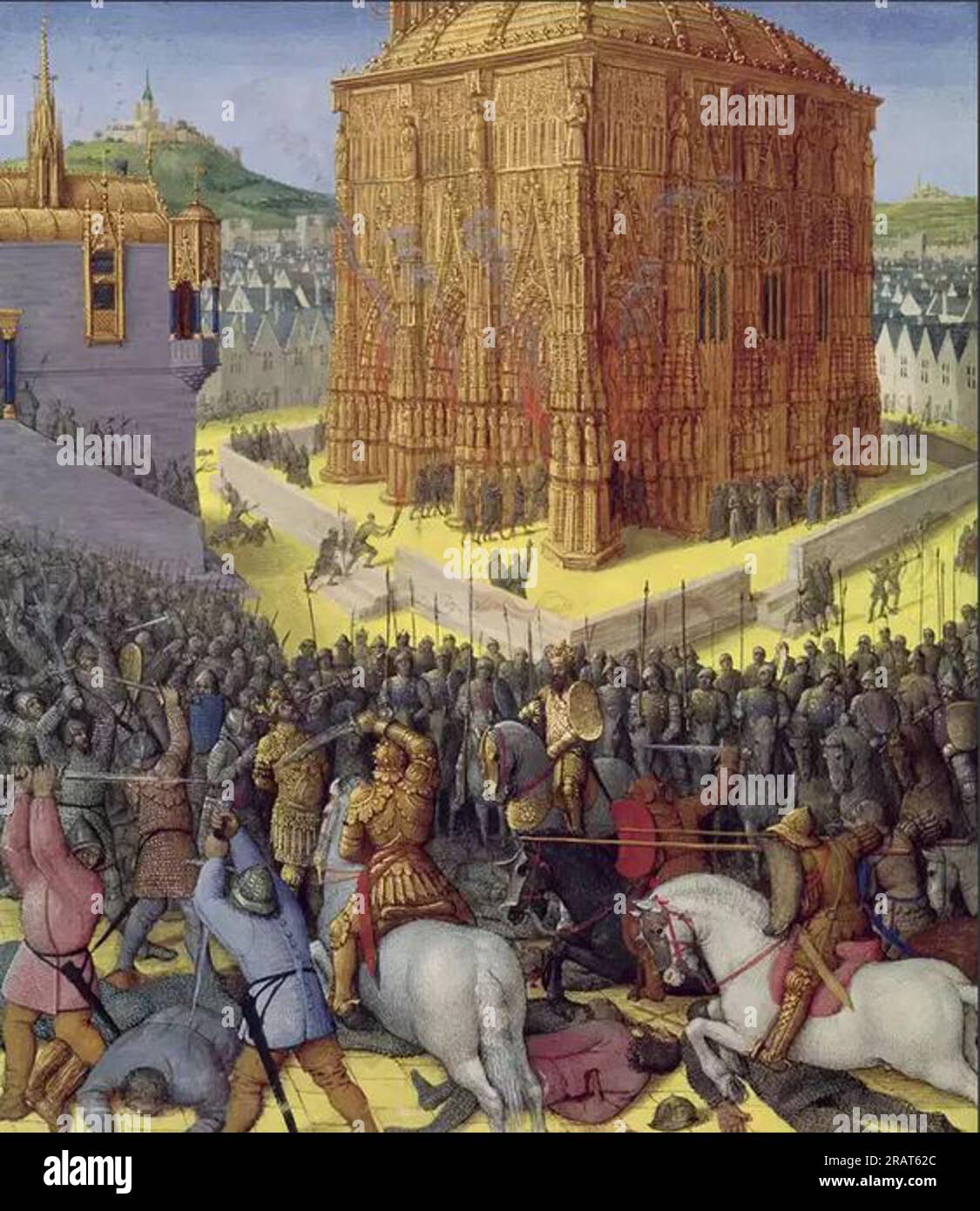 The Siege of Jerusalem by Nebuchadnezzar c.1470; Paris, France by Jean Fouquet Stock Photo - Alamy