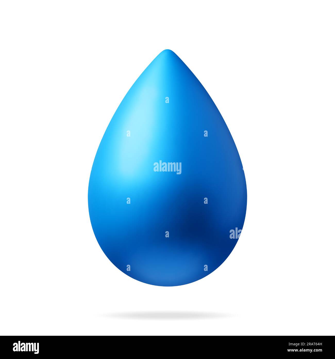 3D Blue Water Drop Icon Stock Vector Image & Art - Alamy