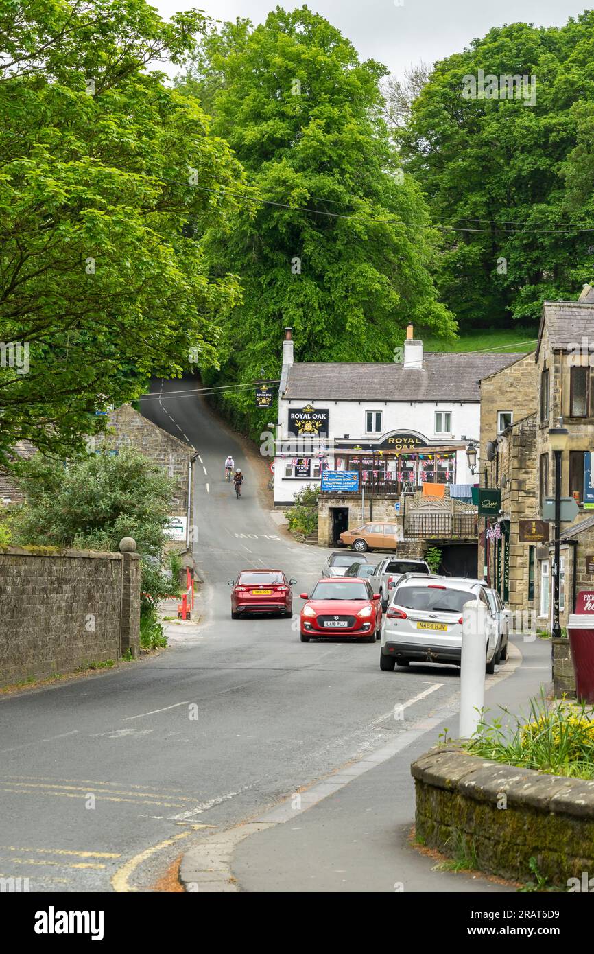 View along Street lane, Pateley Bridge, Nidderdale, North Yorkshire ...