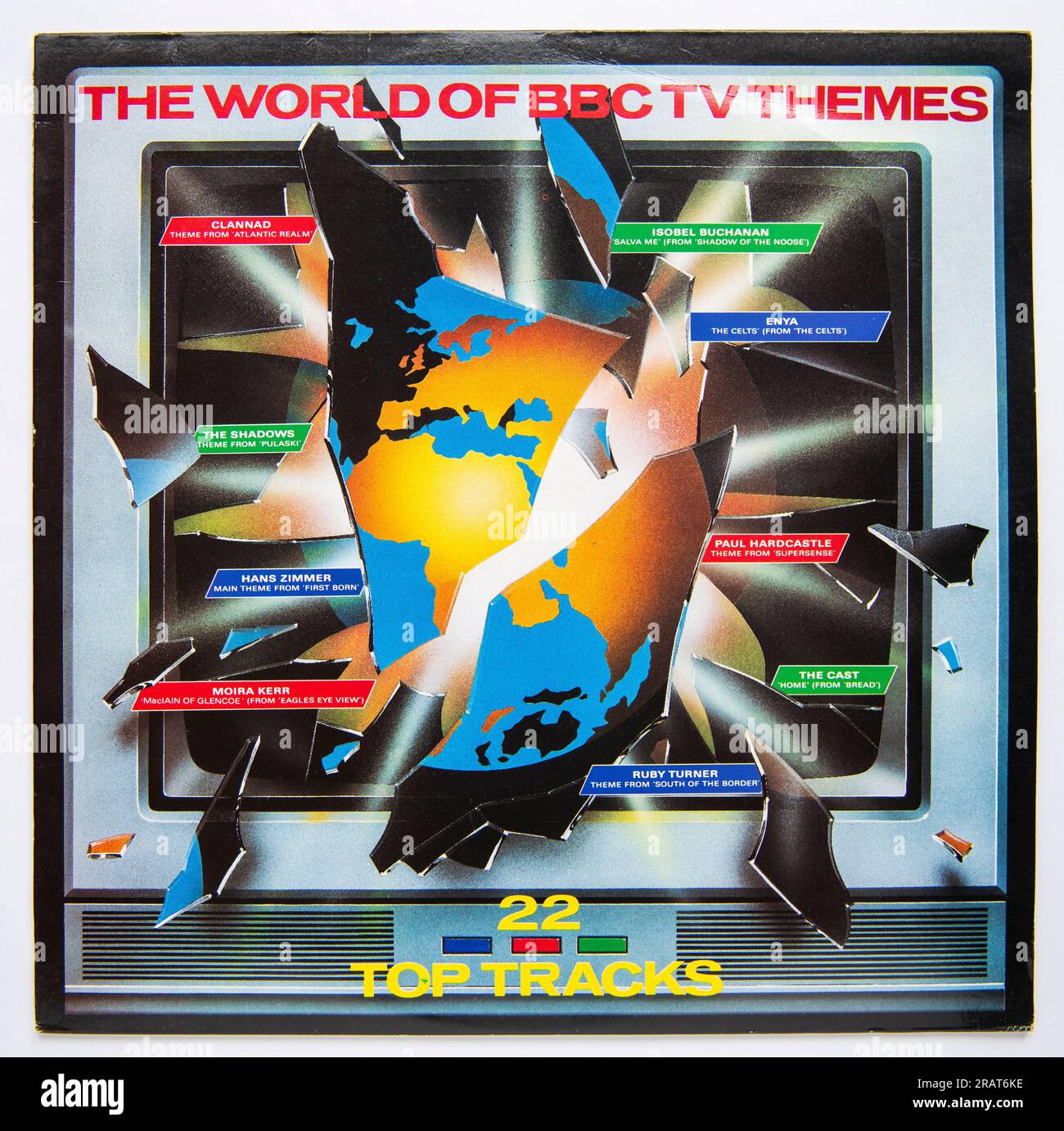 LP cover of The World of BBC TV Themes album Stock Photo - Alamy