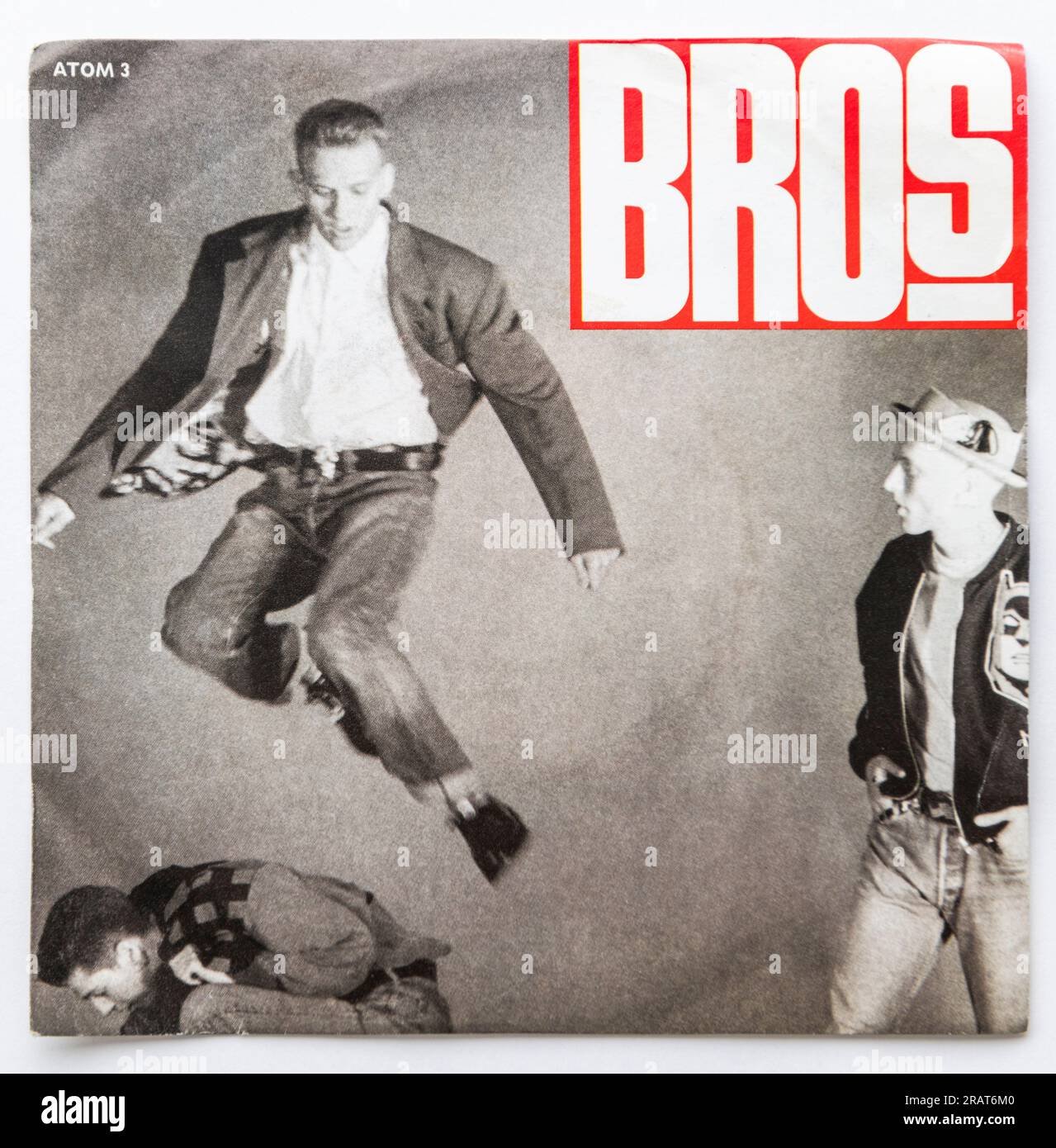 Picture cover of the seven inch vinyl version of Drop the Boy by Bros ...