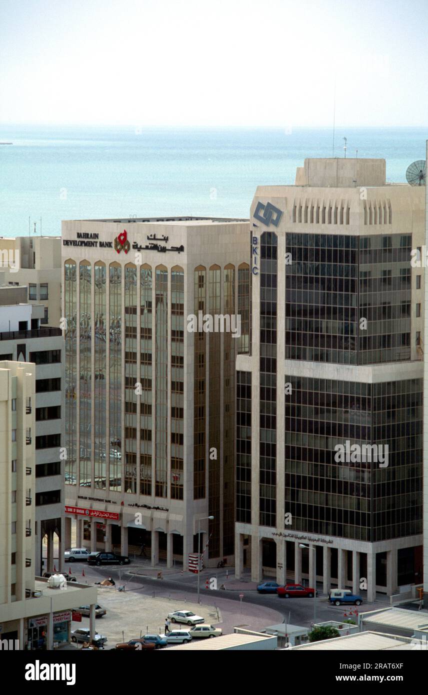 Manama Bahrain Bahrain Development Bank Bkic Bldgs Stock Photo - Alamy