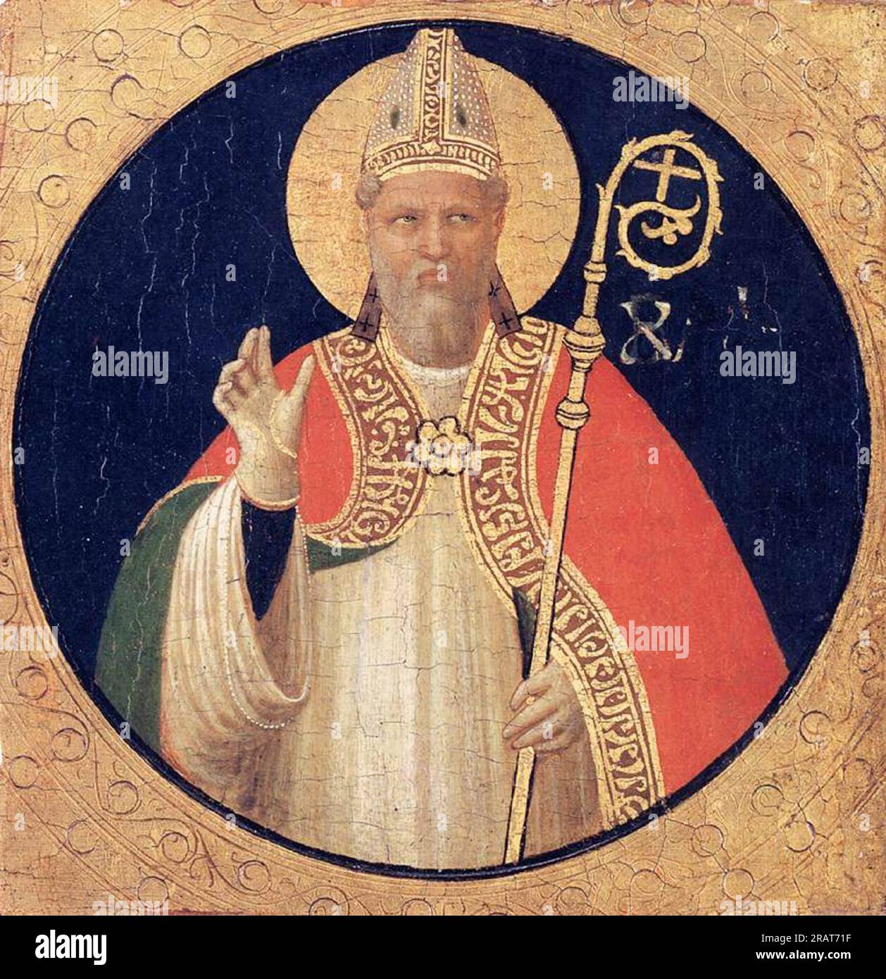 A Bishop Saint 1425 by Fra Angelico Stock Photo - Alamy