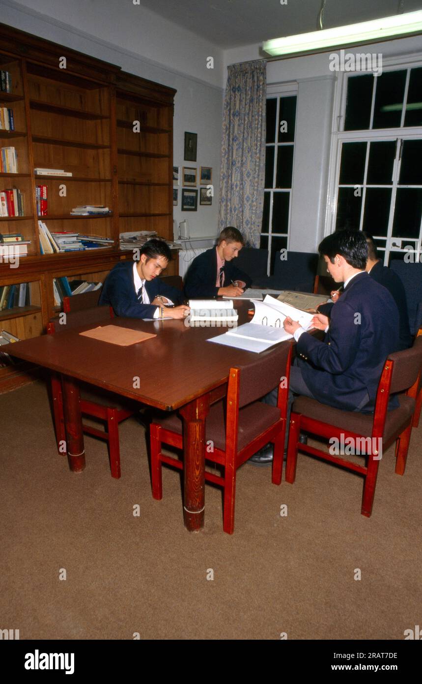 Boarding School Boys Doing Homework England Stock Photo - Alamy