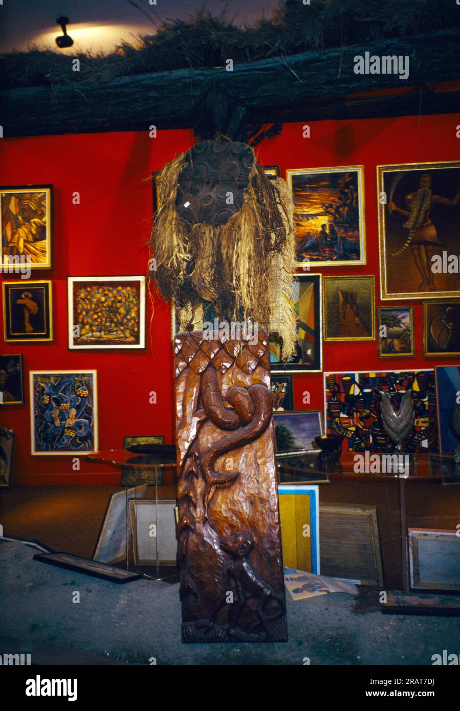 Congo Crafts Exhibition Mask Sculpture Paintings Expo 92 Seville Spain ...