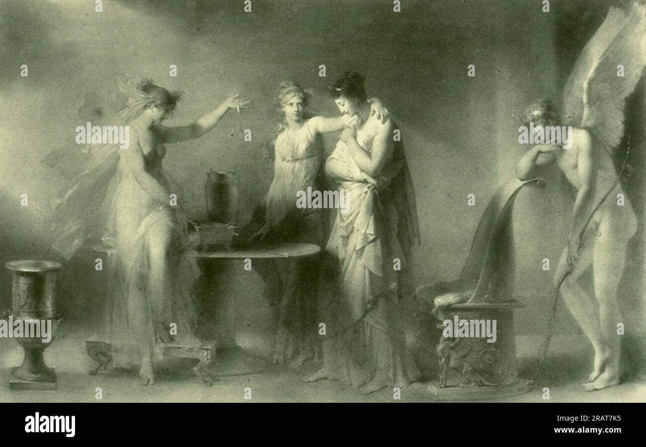 Psyche and Her Two Sisters by Jean-Honore Fragonard Stock Photo - Alamy