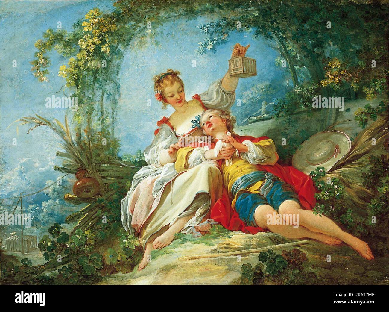 The Happy Lovers 1765 by Jean-Honore Fragonard Stock Photo - Alamy