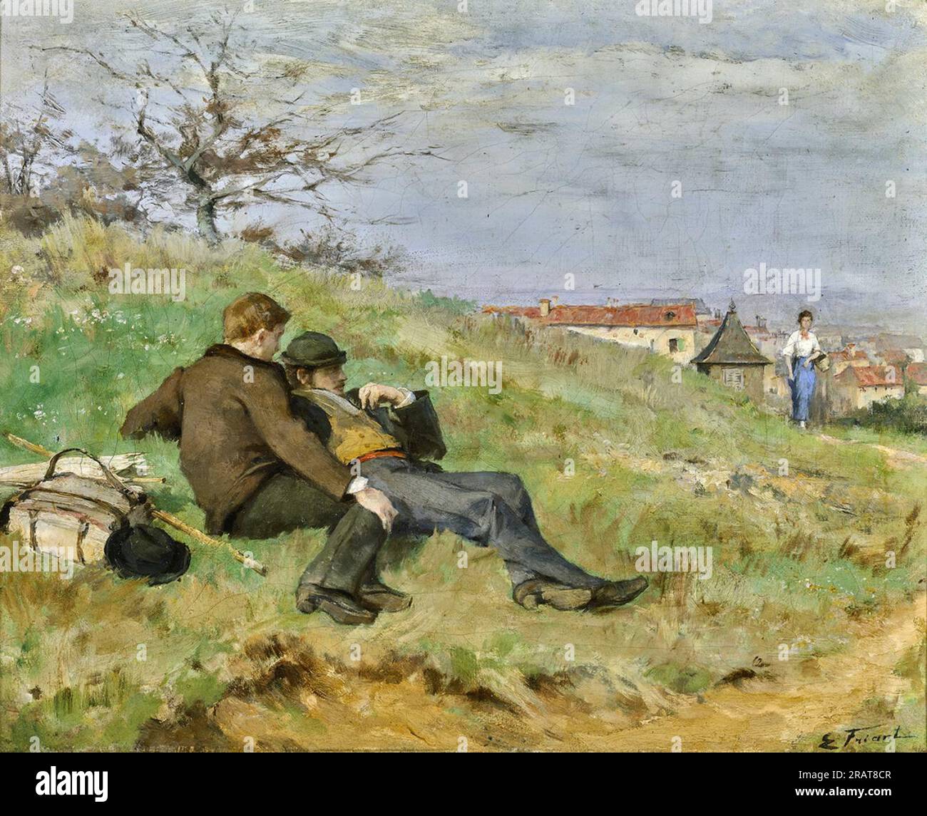 Mathias Schiff and Camille Martin (le Repos Des Artistes) 1880 by Émile ...