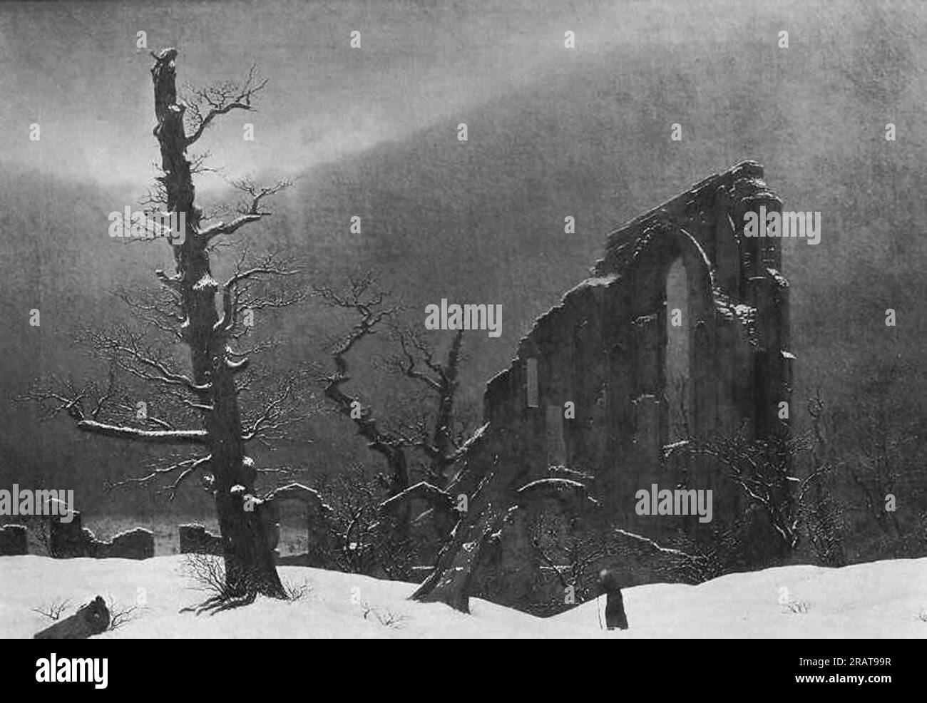 Winter 1808 by Caspar David Friedrich Stock Photo - Alamy