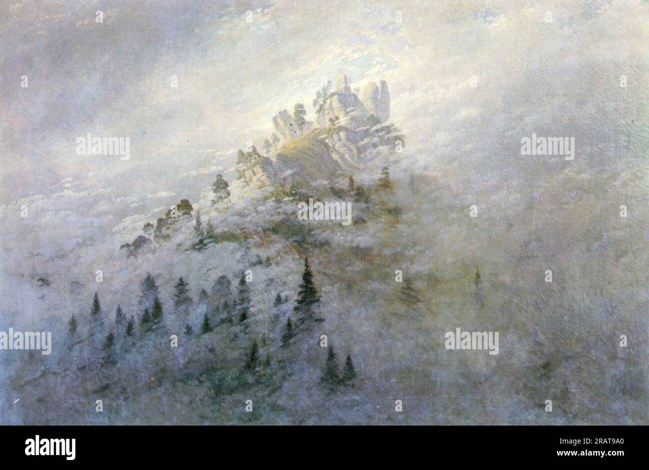 Morning mist in the mountains 1808 by Caspar David Friedrich Stock ...