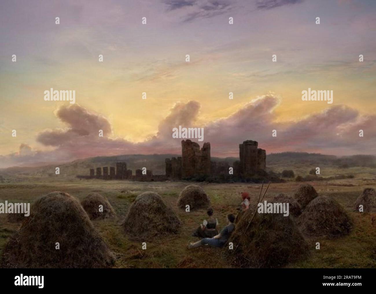 Rest at the Hay Harvest 1834 by Caspar David Friedrich Stock Photo - Alamy