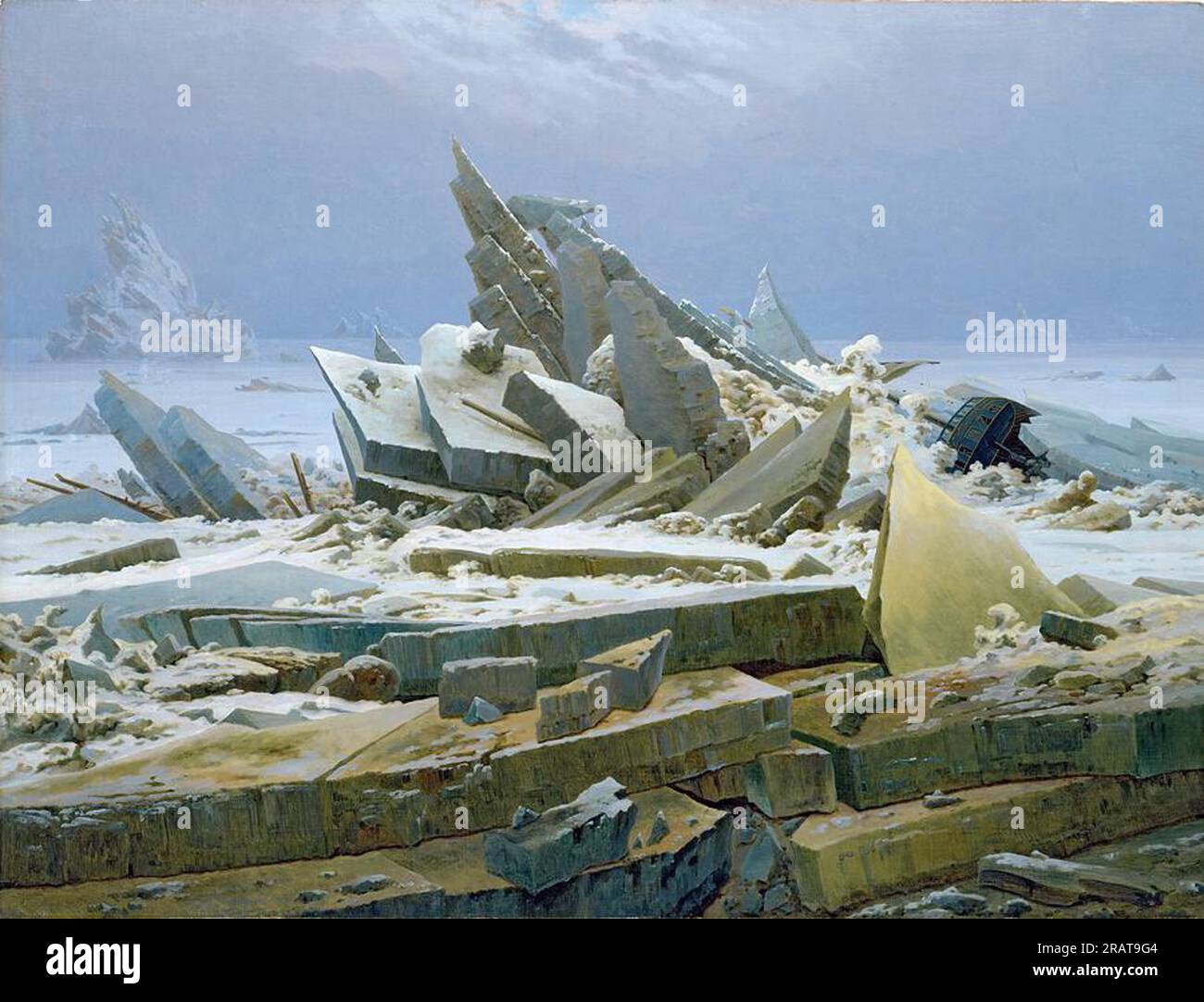 The Sea of Ice 1823 - 1824; Germany by Caspar David Friedrich Stock ...