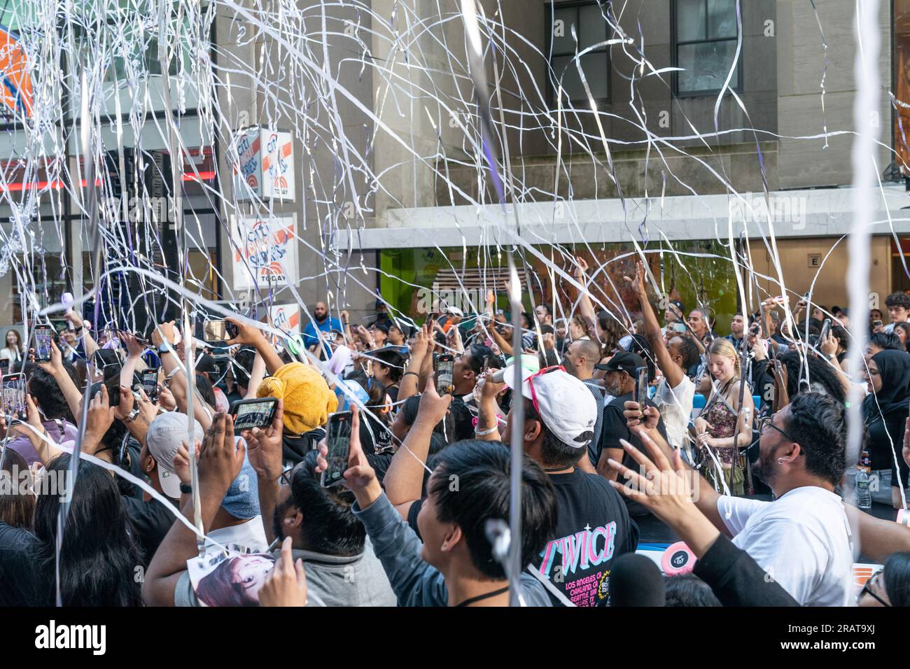 Fans cheer as K-POP South Korean all girl group perform during NBC ...