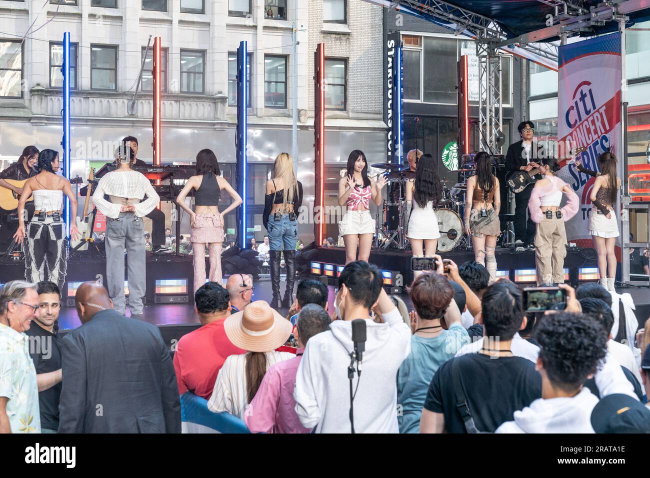 K-POP South Korean all girl group perform during NBC Today concert ...