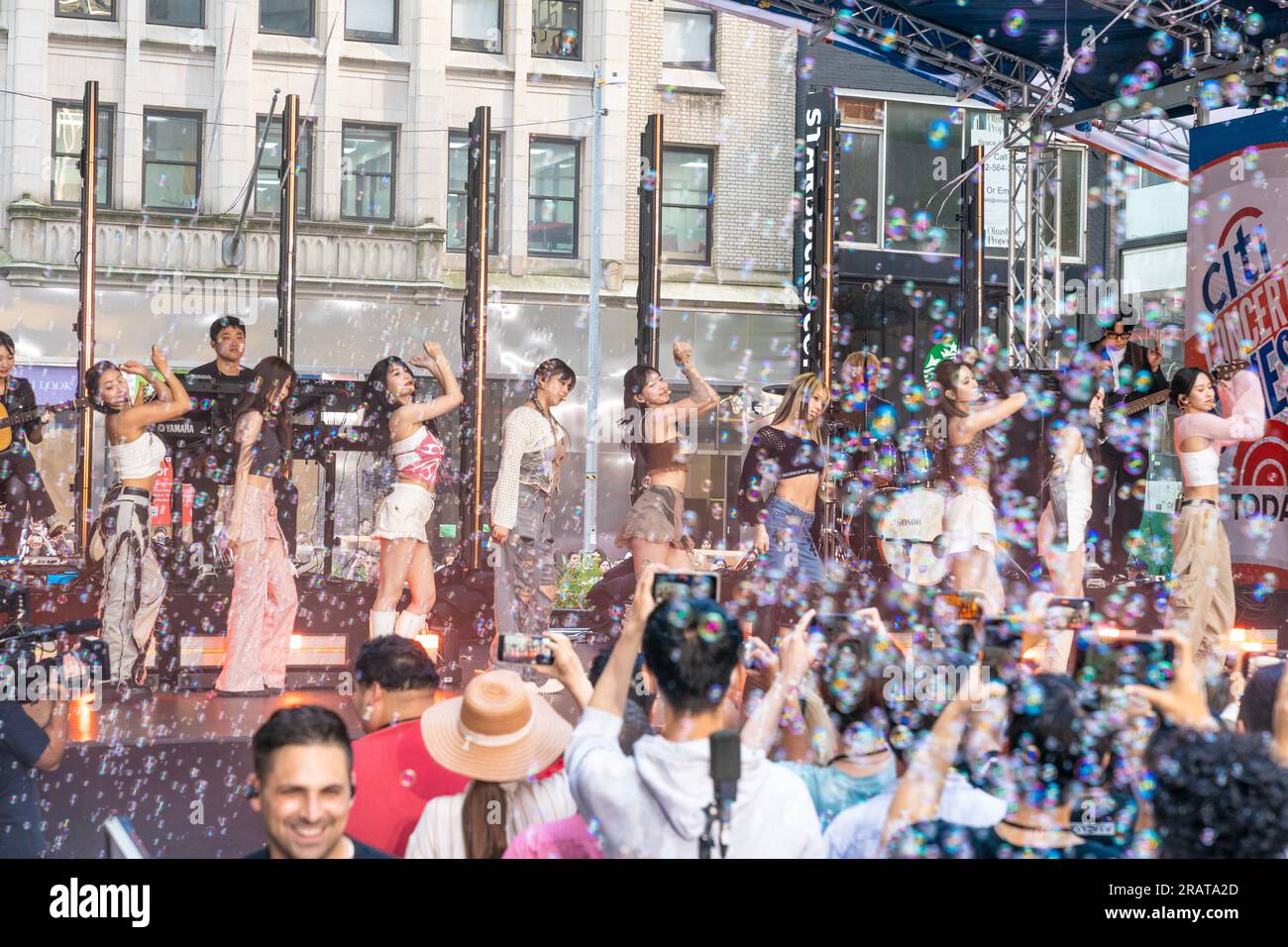 K-POP South Korean all girl group perform during NBC Today concert ...