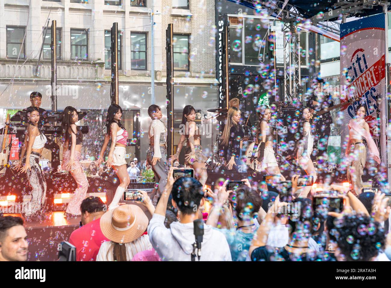K-POP South Korean all girl group perform during NBC Today concert ...