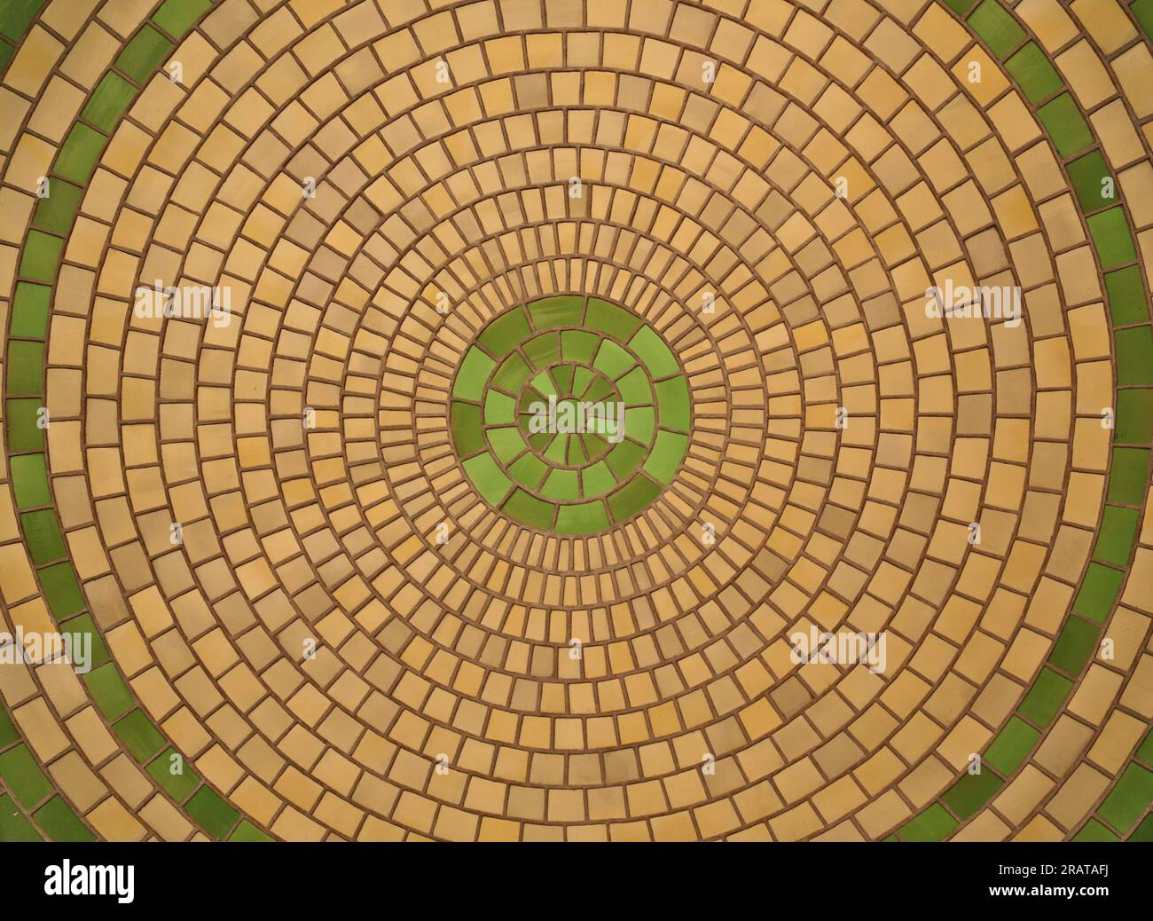 tile mosaic with circle in middle (floor, ceiling wall pattern for ...